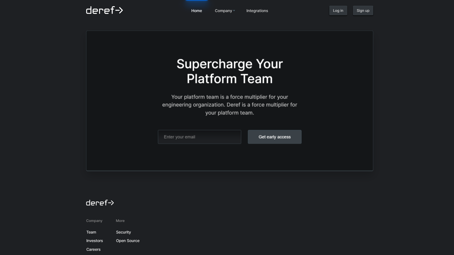 Supercharge Your Platform Team Deref